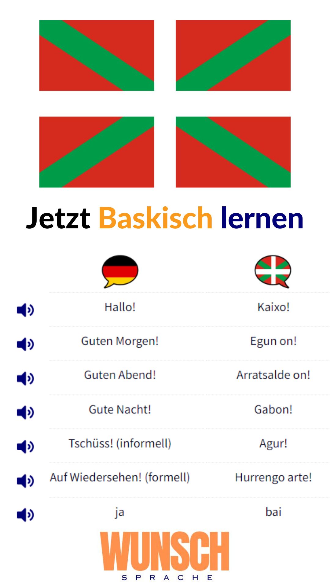 Baskisch lernen - wunschsprache.de