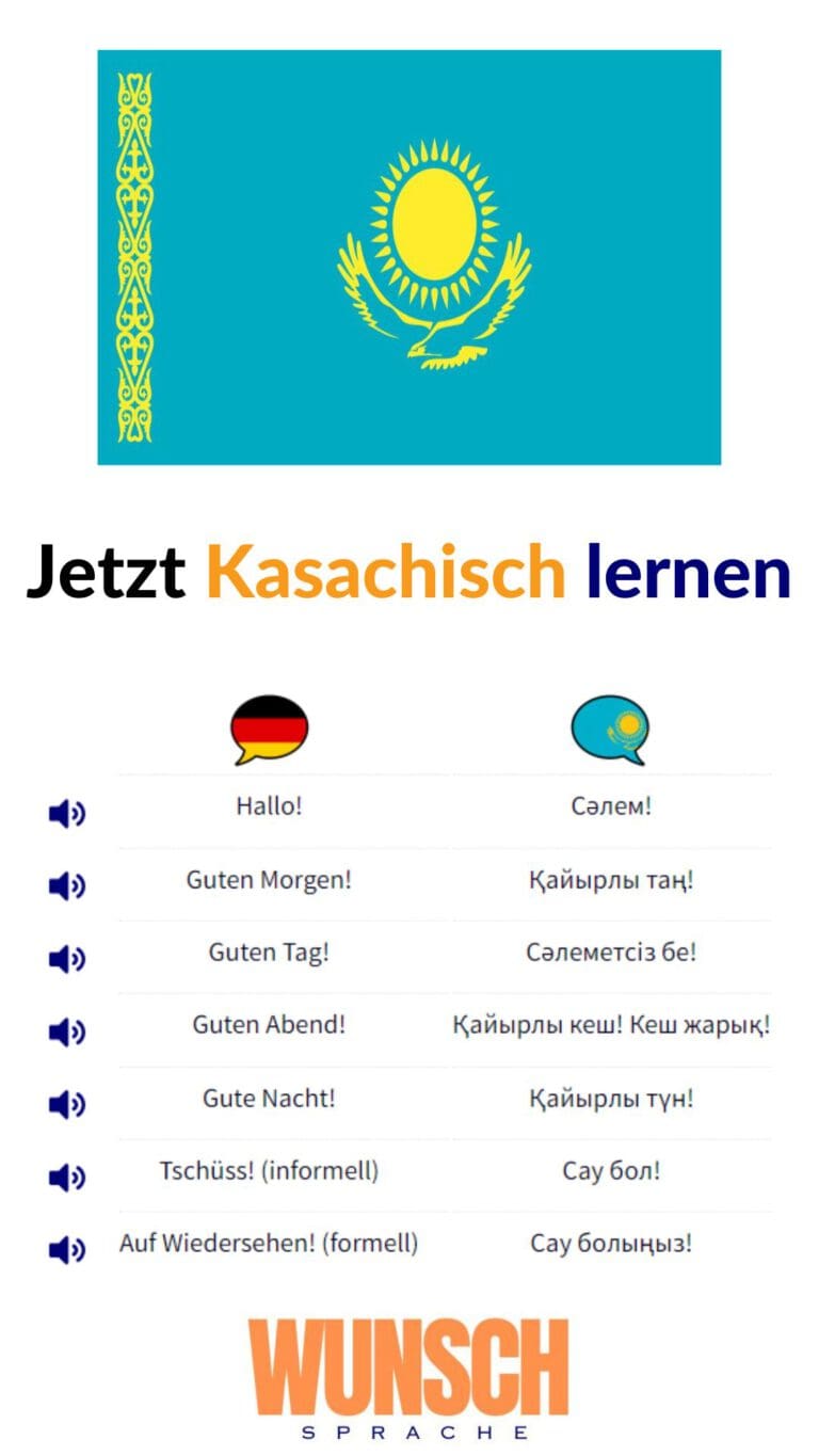 Kasachisch lernen - wunschsprache.de