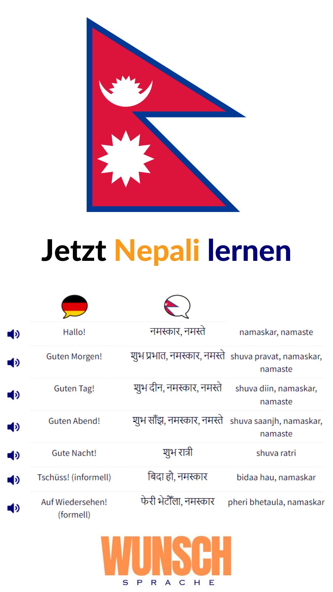 Nepali lernen - wunschsprache.de