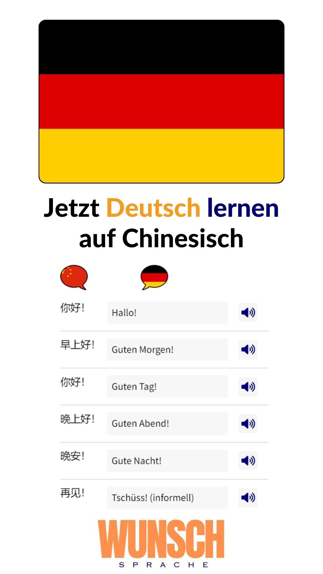🇨🇳 Chinesisch lernen - wunschsprache.de