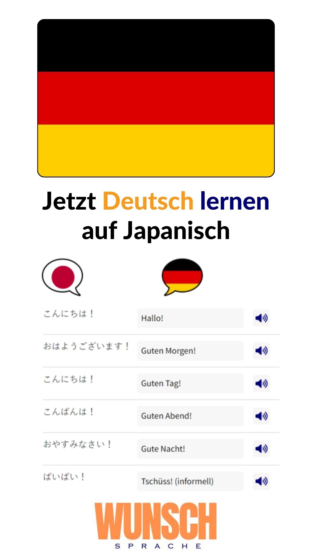 🇯🇵 Japanisch lernen - wunschsprache.de