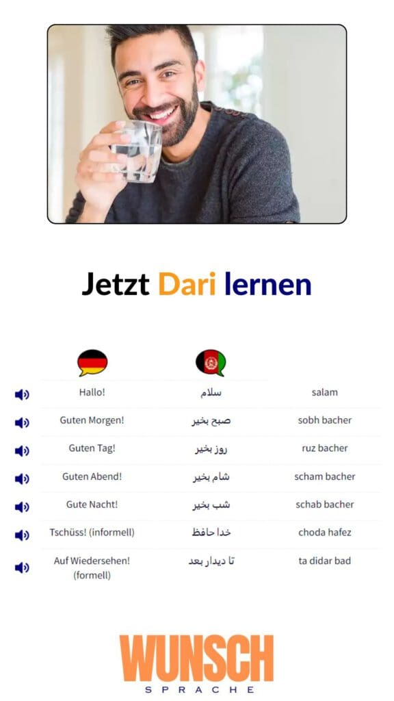 🇦🇫 Dari lernen - wunschsprache.de