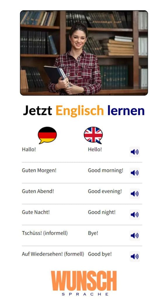 🇬🇧 Englisch lernen - wunschsprache.de