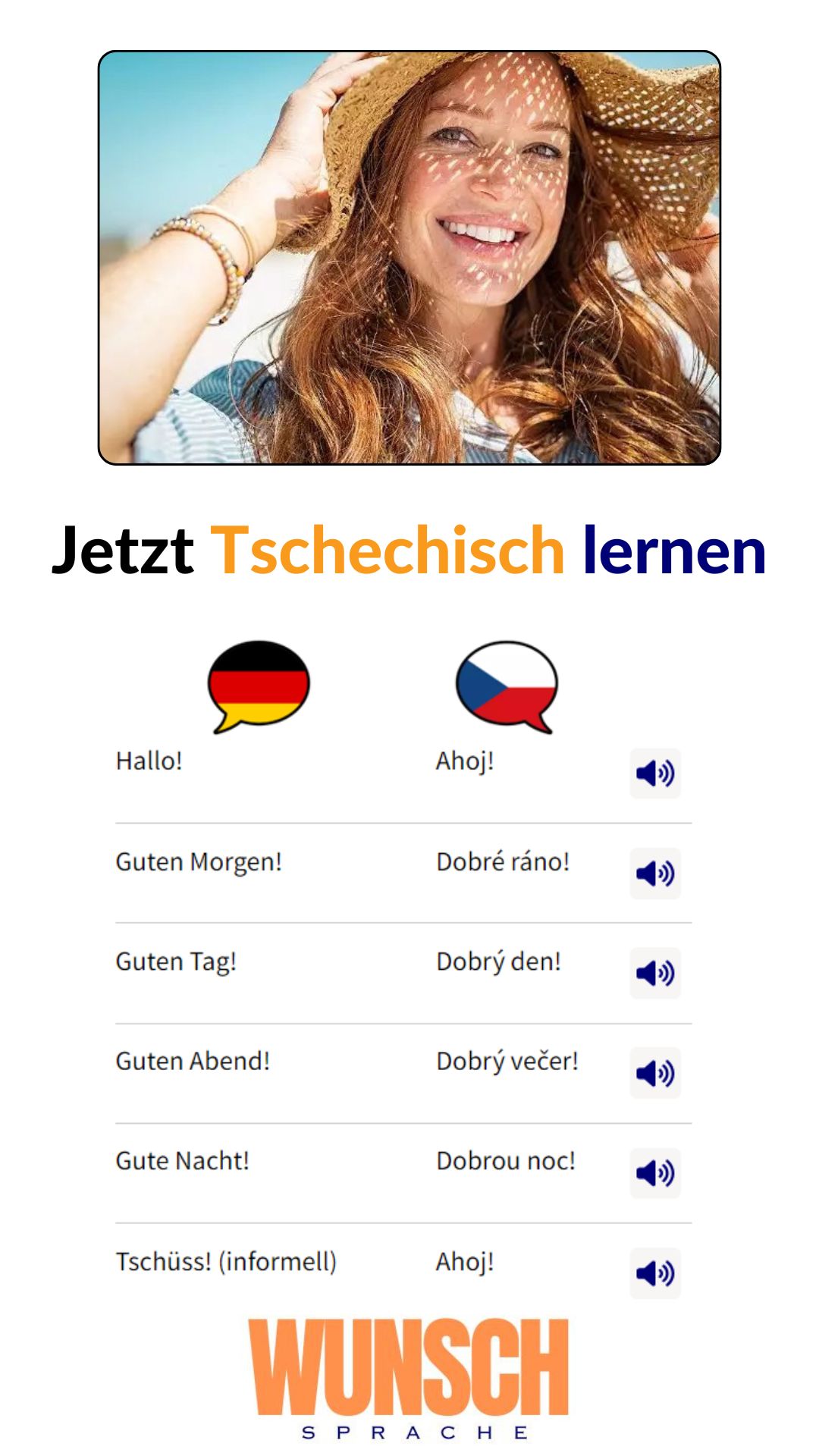 🇨🇿 Tschechisch lernen - wunschsprache.de