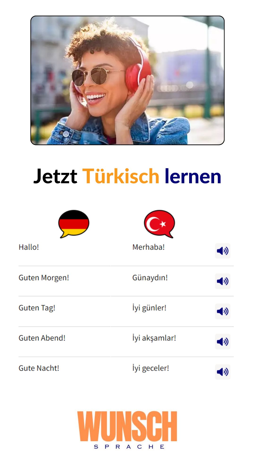 🇹🇷 Türkisch lernen - wunschsprache.de